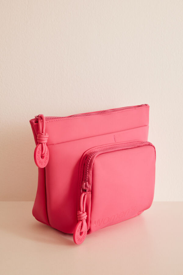 Neceser grande rubber rosa | Neceseres de mujer | WomenSecret-MX
