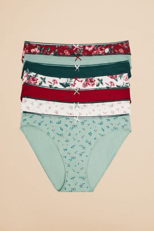 Pack 7 panties algodón flores | Panties de mujer | WomenSecret-MX