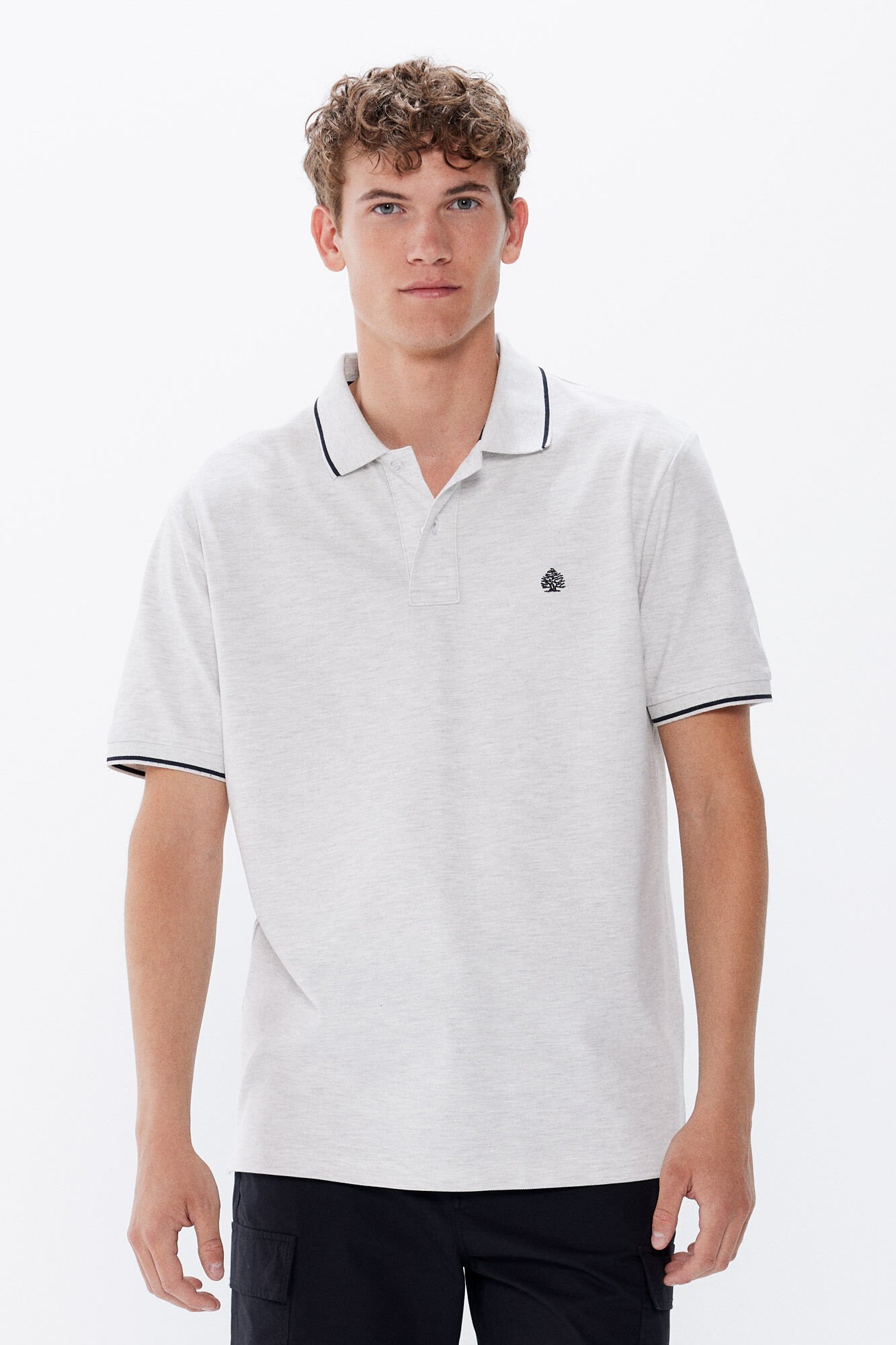 Polo piqué efecto bicolor regular fit | Polos de hombre | WomenSecret-MX
