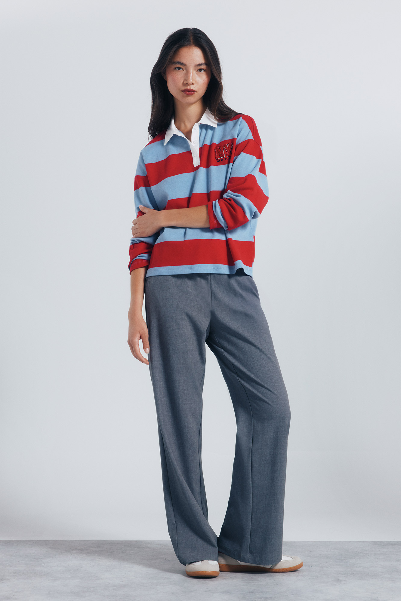 Pantalón jogger ancho | Pantalones de mujer | WomenSecret-MX