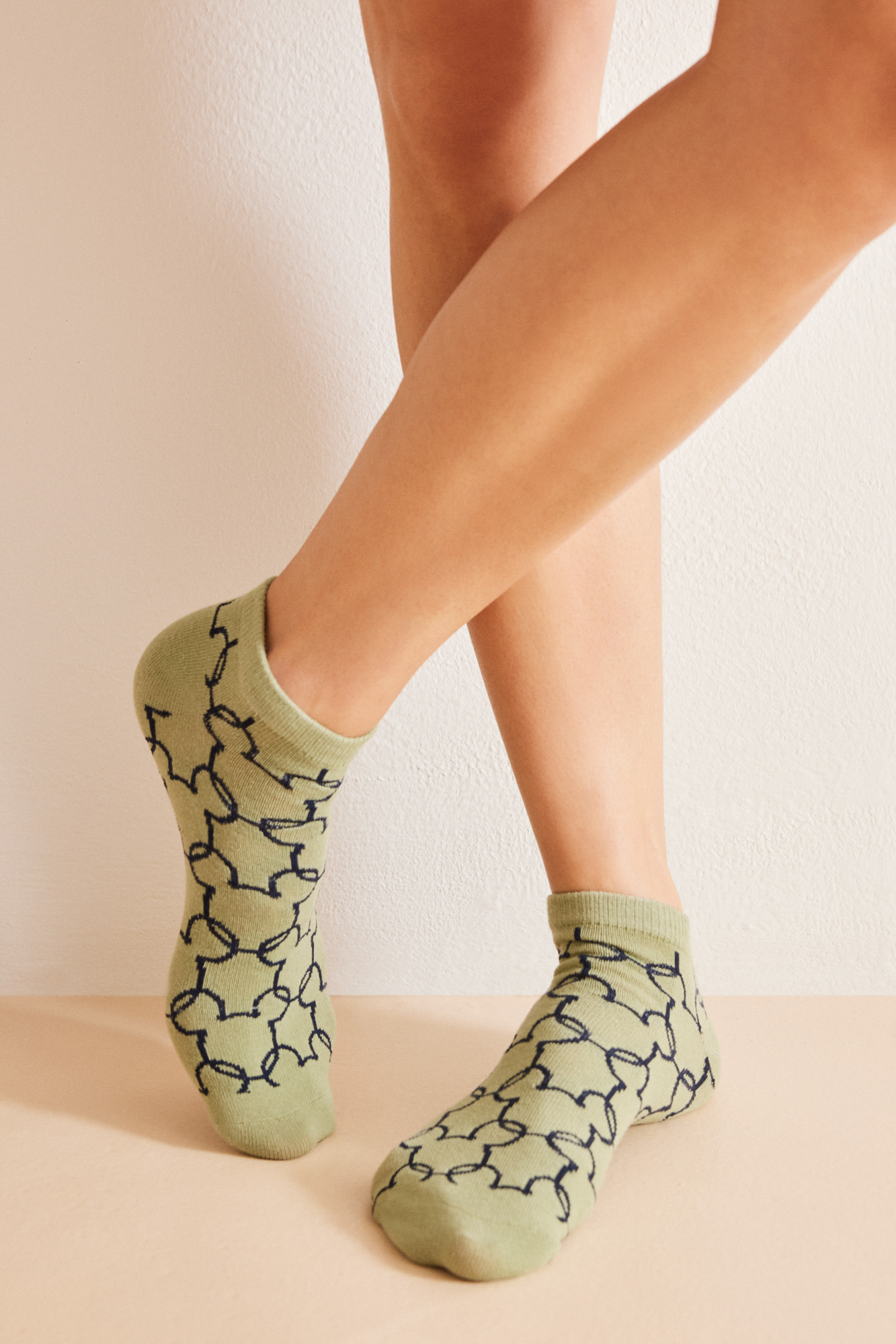 Pack 3 calcetines cortos algodón Mickey | Calcetines para mujer ...